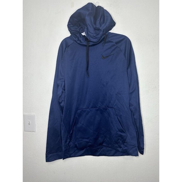 Nike | Sweaters | Nike Mens Dri Fit Dark Blue Black Check Pullover ...